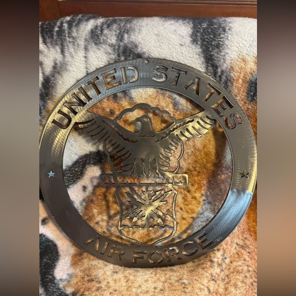Wall Decor | United States Air Force Metal Wall Decor In Silver | Poshmark